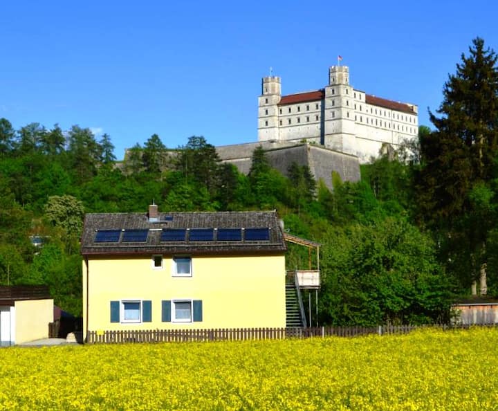 Ferienhaus Burgblick Eichstätt Mit Garten Am Fluss - Solnhofen