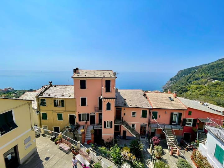 Ampio Appartamento Con Terrazzo Vista Mare A Setta - Moneglia