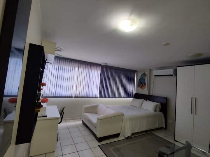 Kit405 Portaria 24h. Wi-fi,  Ar Cond. Elevador-8% - Brasília