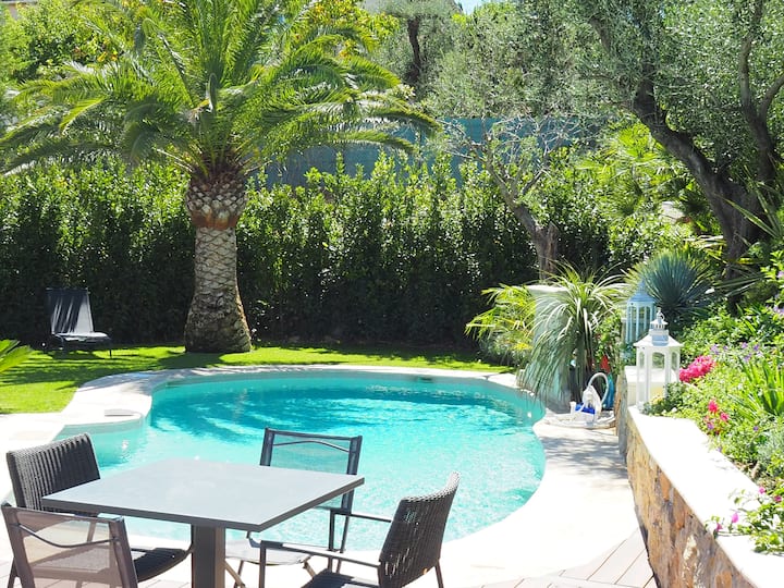 Villa Avec Vue Magnifique, Piscine Chauffée,clim - Grasse