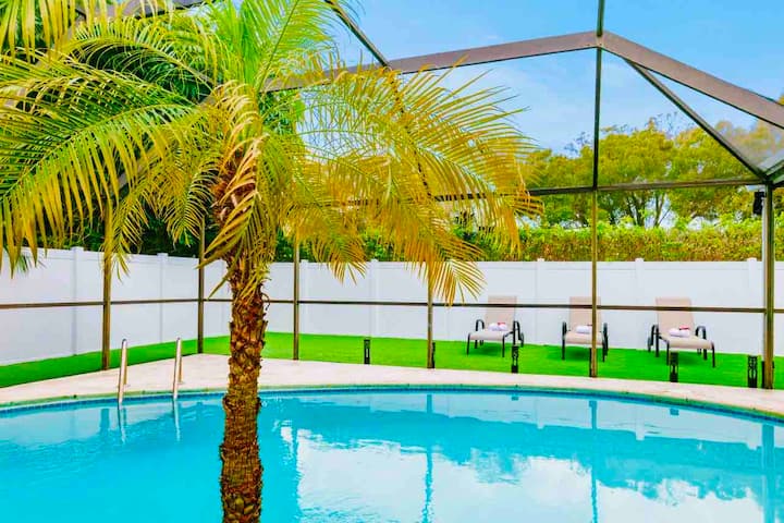Sunny Days | Heated Salt Pool |Grill |Beach|modern - 博卡拉頓