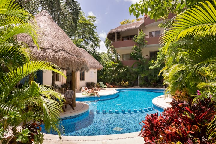 Boho Design, Main Floor, 2 Cozy Terraces, Jacuzzi - Tulum