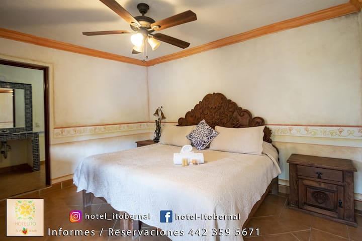 12 Hotel-ito Con Terraza Con Una Vista A La Peña - Bernal