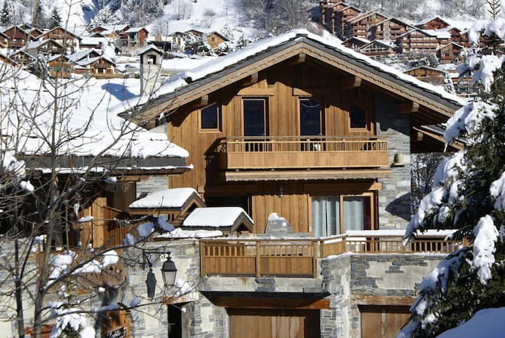 Landhaus, Blick Dorf/wald, Terrasse, Balkon, Kamin Oder Ofen Für Holz, Parkmöglichkeiten, Fernseher - Belle Plagne