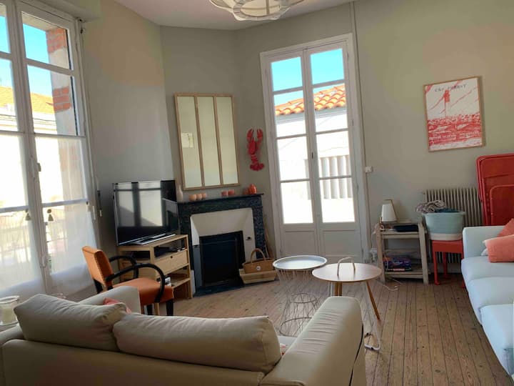 Maison De Charme, Rue Piétonne, 250 M De La Plage. - Arcachon