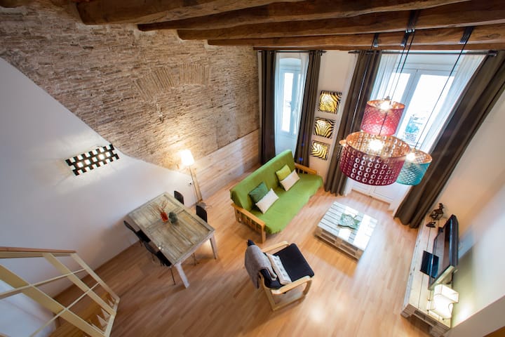 Apto. Tipo Loft - Bº Gótico - Céntrico Y Tranquilo - 