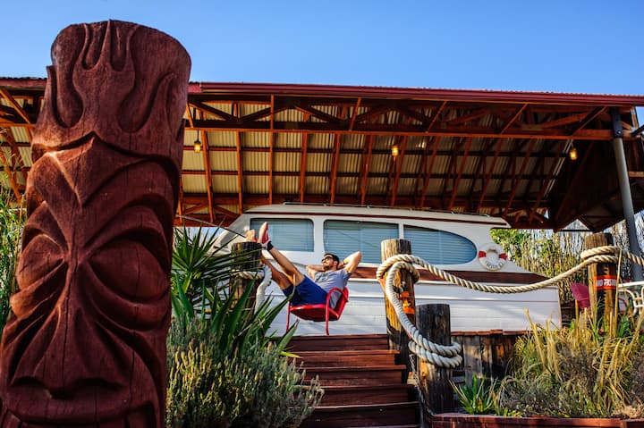 Chris Craft Yacht At The Shady Dell - Bisbee, AZ