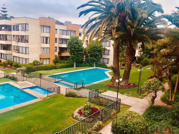 Amplio Departamento Reñaca 3d 2b - Concón