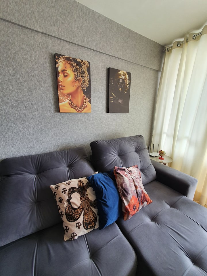 Unid. 1705: 2 Quartos, Uma Suíte: Recém Mobiliado - Goiânia