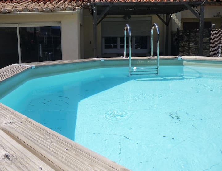 Maison Narbonne Avec Piscine En Bois - Narbonne