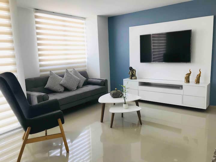 Exclusivo Apto 2 Hab, Excelentes Vistas Y Piscina - Barranquilla