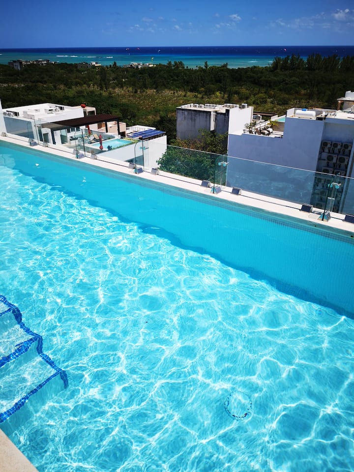 Rooftop Paradise With Ocean View Near Best Beaches - Playa del Carmen