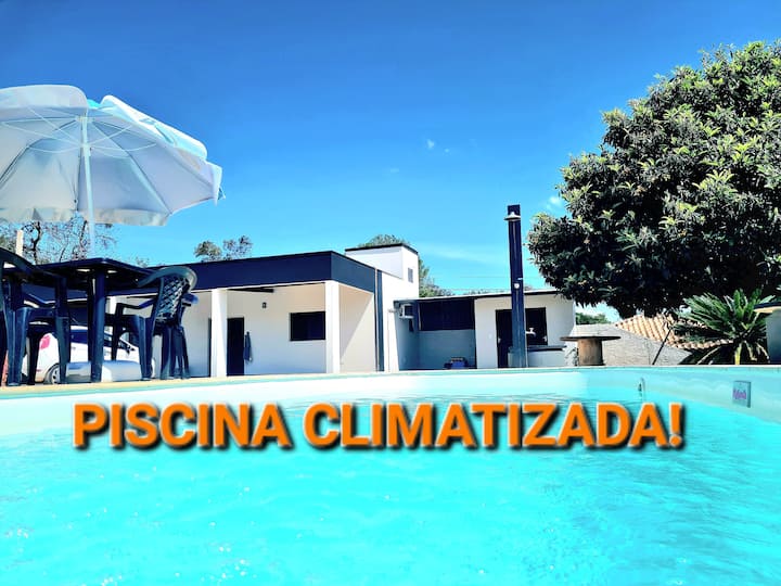 Recanto Petfriendly Com Piscina E Ar Condicionado - Socorro