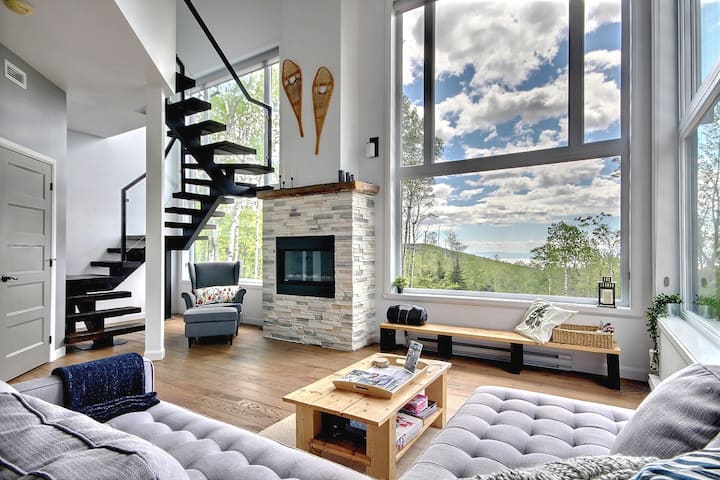 Equinox - Superbe Chalet, Vue Fantastique Et Spa - Charlevoix Regional County Municipality