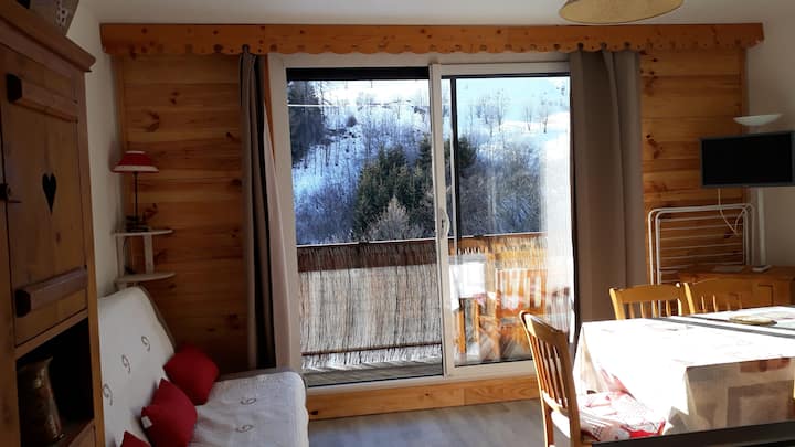 Appart Balcon Sud Aux Pieds Des Pistes  4/6 Pers - Le Corbier