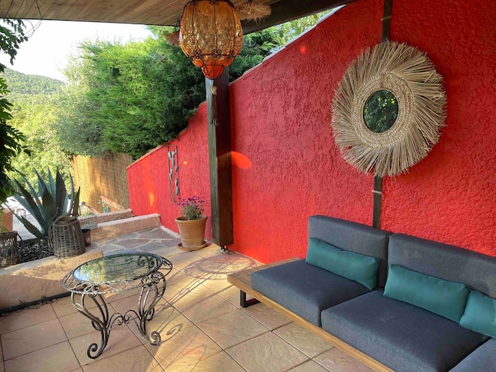 La Petite Maison Sur La Colline - Clim & Piscine - La Favière