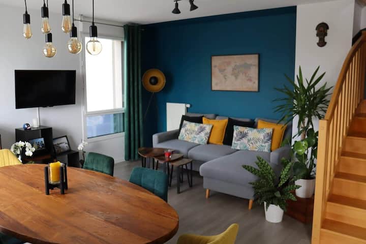 Chambre Moderne & Lumineuse à 2 Pas De Rennes - L'Hermitage