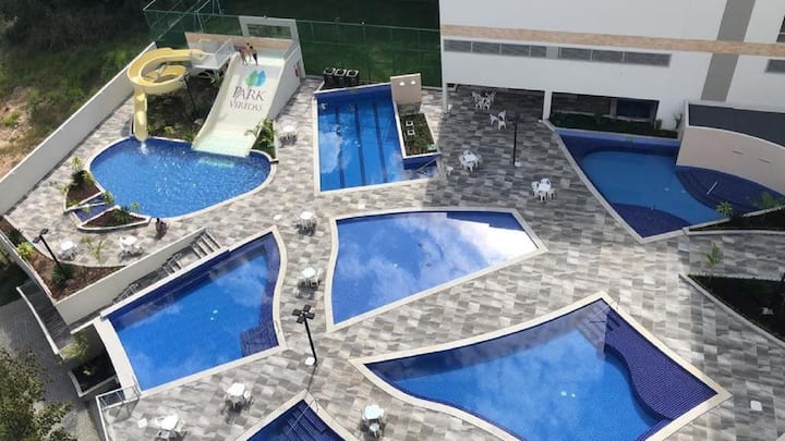 Apt 709 Hotel Park Veredas Com Fogão - Rio Quente