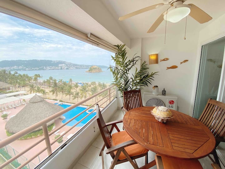 Costera  ¡Departamento Con Playa Y Vista Al Mar! - Acapulco