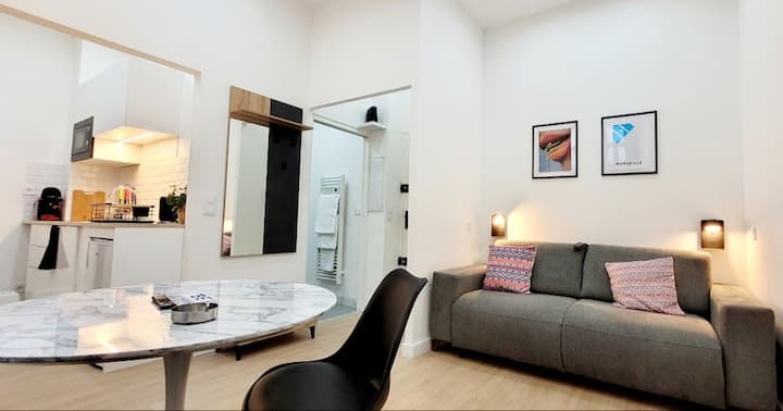 Studio Tout Neuf, Entre Vieux Port Et Cours Julien - Marsella