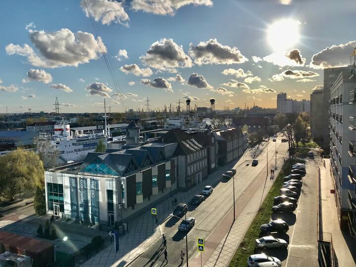 Квартира с прекрасным видом на набережную. - Kaliningrad