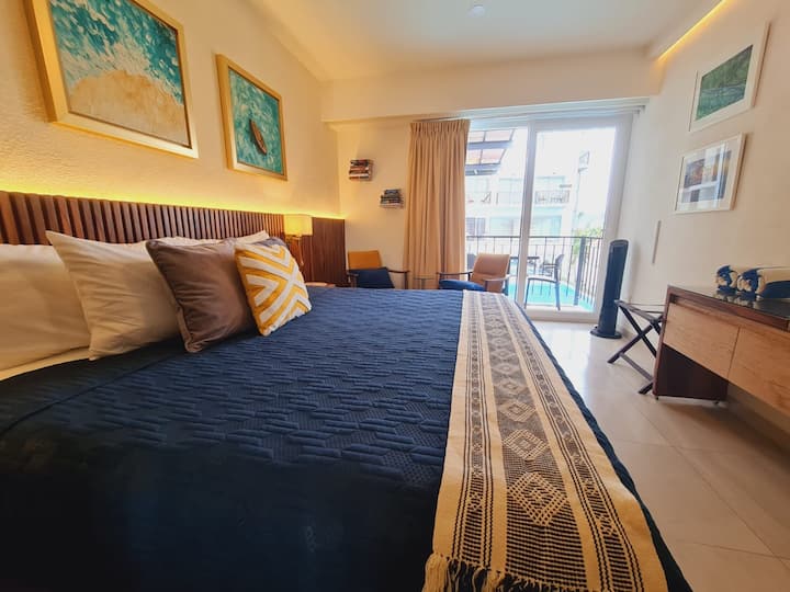 Amazing Studio In Golden Zone 1 Block From Beach - Bucerias