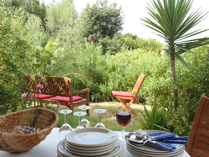 Rdc Villa Calme Vue Mer 5 Mn Plage Près Porticcio - Porticcio