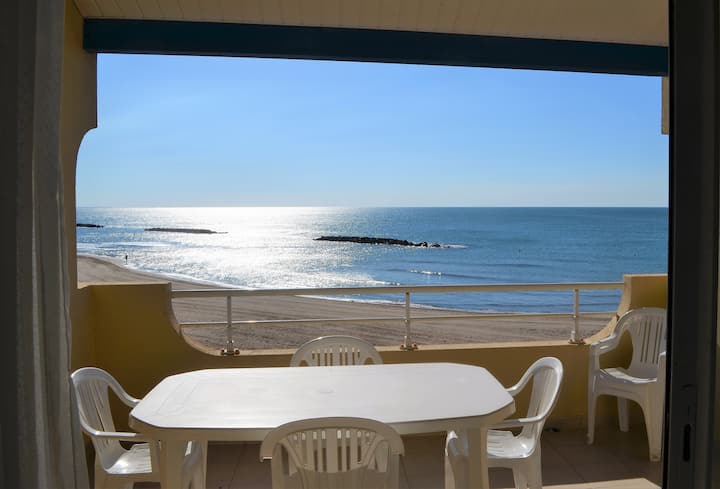 Appart 6 Pers Vue Imprenable De La Plage , Piscine - Valras-Plage