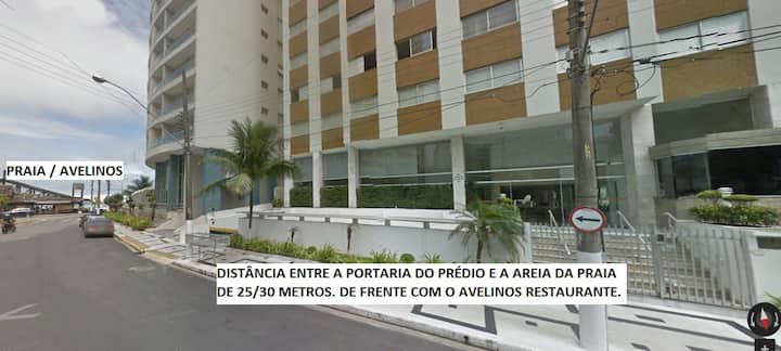 Amplo +Terraço+churrasqueira Privativa+lado Praia. - Guarujá