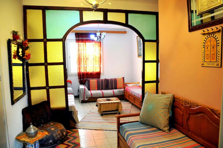 Loge 5mn De L'aéroport Tunis Carthage Et L'insat - 튀니스