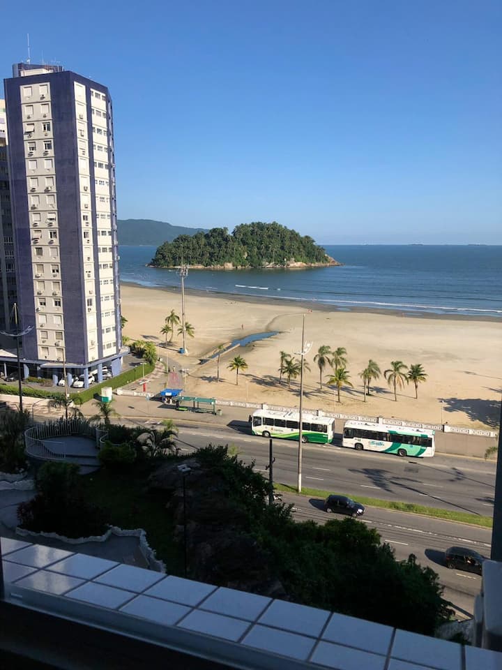 Quarto E Sala De Frente Pro Mar - Santos, Brasil