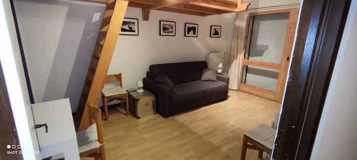 Beau Studio Avec Mezzanine Belle Vue Grand Balcon - Servoz