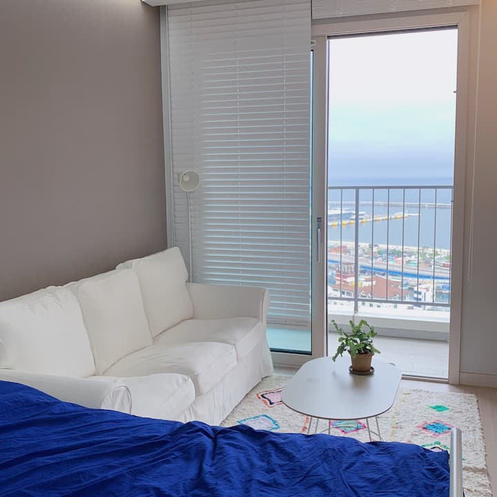 #썬라이즈호텔 20층 💙 #테라스 바다가 보이는 뷰 좋은 호텔 ☁️ #속초버스터미널5분 - Sokcho-si