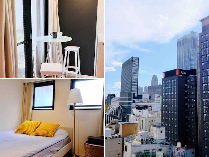 #Kbk1106*｜歌舞伎町25㎡摩登公寓｜位置极佳的舒适空间｜东新宿地铁站步行3分钟 - 渋谷区