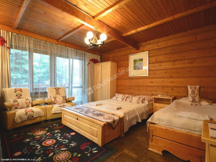Pokój Trzyosobowy Z Tarasem Góralskim Domku - Zakopane