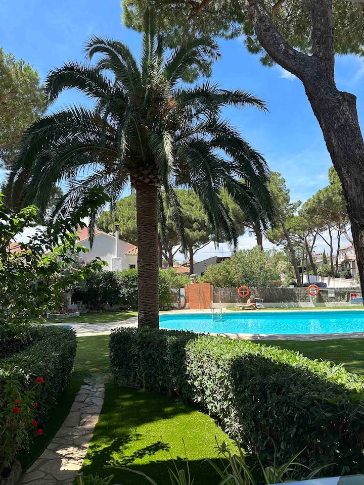 Pueblo Pinos - Pj11 Rdc Piscine 300 M De La Plage - La Escala