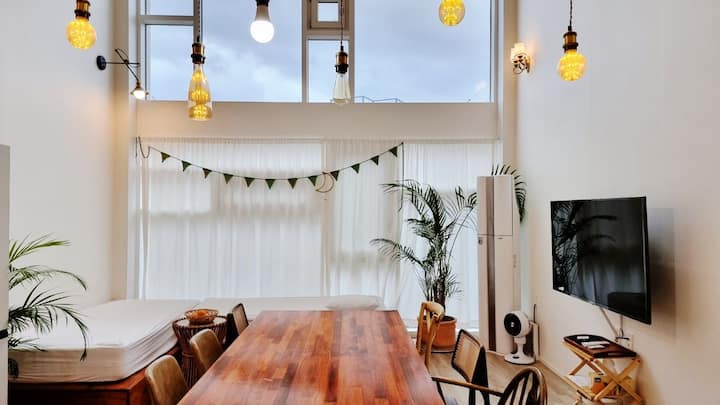 제주하얀집 A동 1층 함덕해수욕장 대가족 펜션 - Jeju