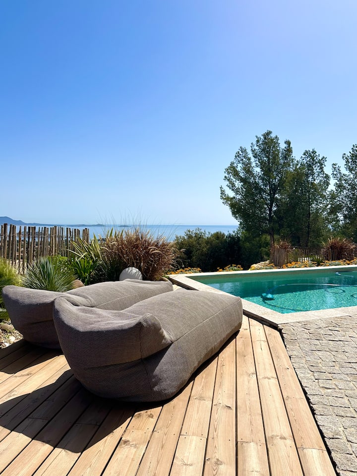 La Mada, Piscine, Vue Sur L’île De Bendor - Bandol