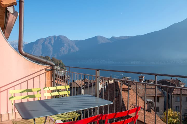 Attic With Beautiful View Como Lake - Italy