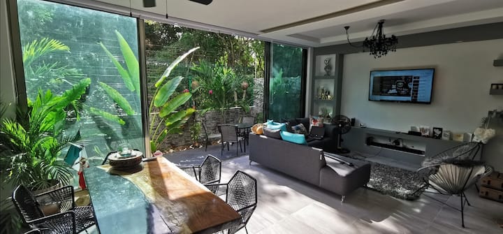Awesome Jungle House,close To The Beach With Pool - Cozumel