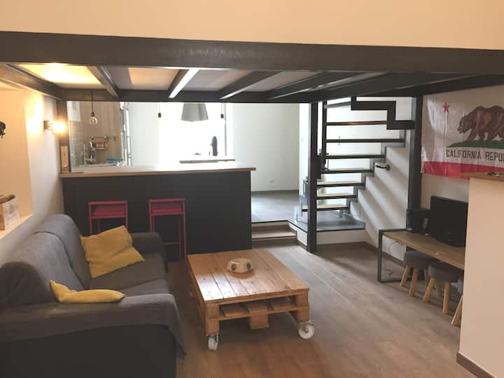 Loft Avec Mezzanine , Terrasse , Parking. - Marseille