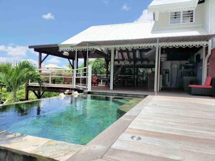 Villa Zandoli Avec Vue Mer, Piscine Et Spa - Les Anses-d'Arlet