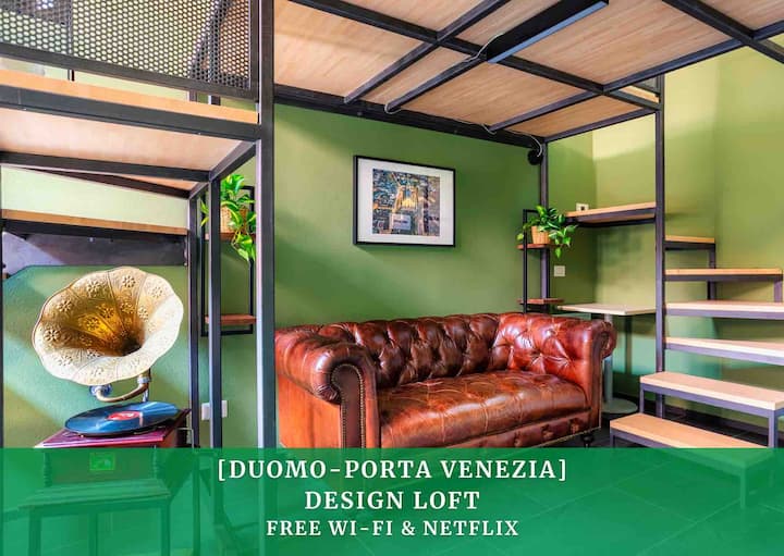 [Duomo-porta Venezia] Design Loft Verde 3 - Milan