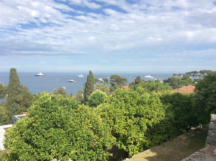 Vue Mer 180°, Maison Et Terrasses D'orangers, Rare - Villefranche-sur-Mer