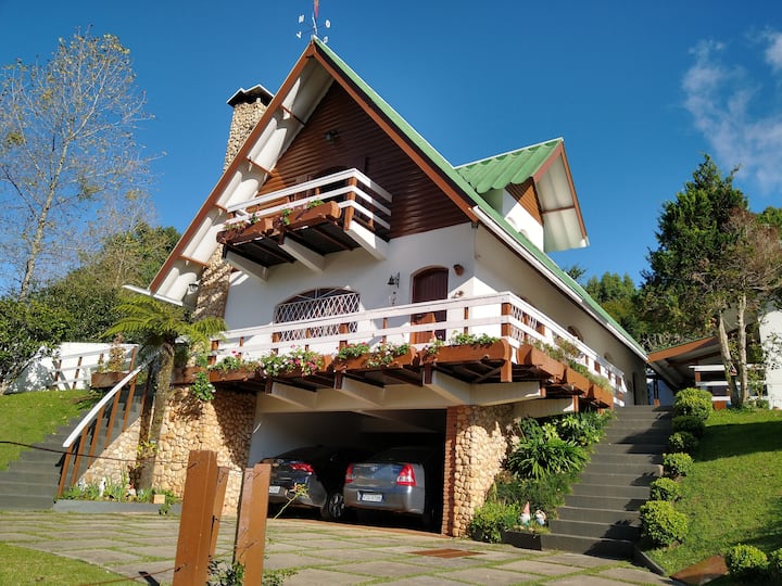 5ª Noite Grátis! Casa Linda Com Vista Maravilhosa! - Campos do Jordão