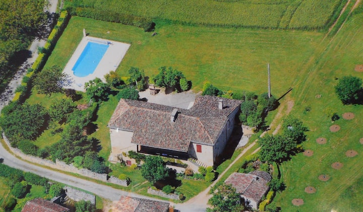 Maison Quercynoise Avec Piscine Privée - Lot