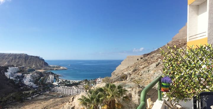Playa Del Cura: Cozy Flat Ocean View - Mogán