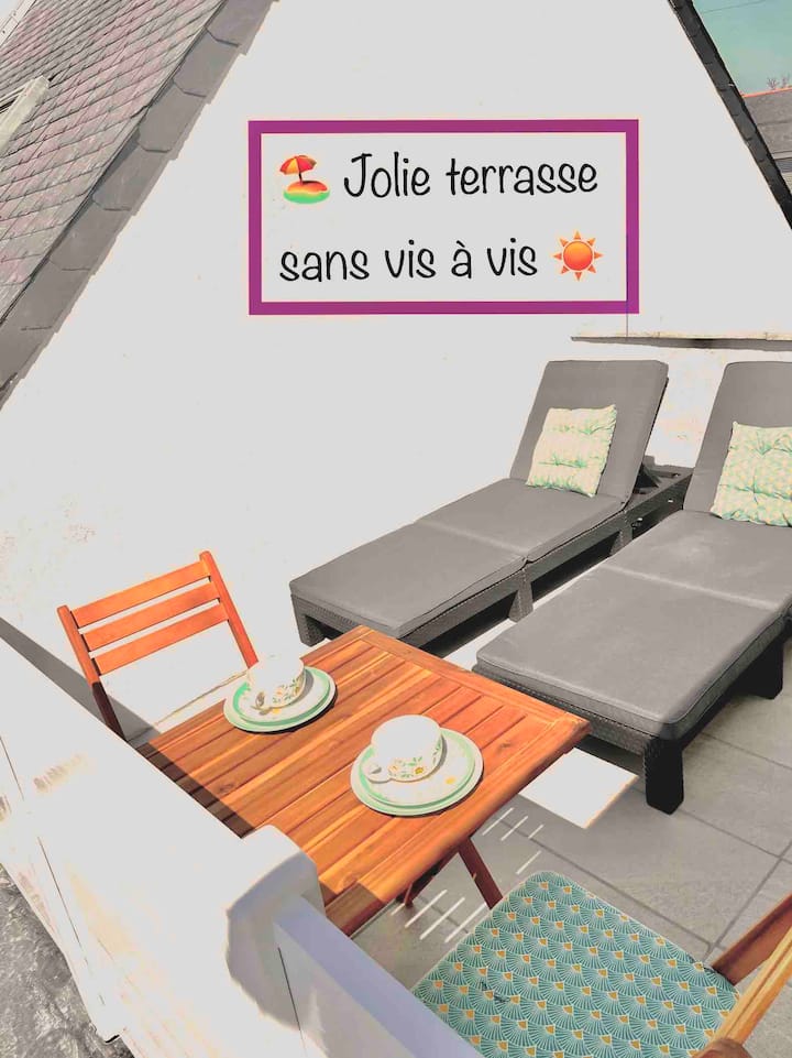 Appartement Cosy Avec Terrasse à 150m De La Mer - Saint-Cast-le-Guildo