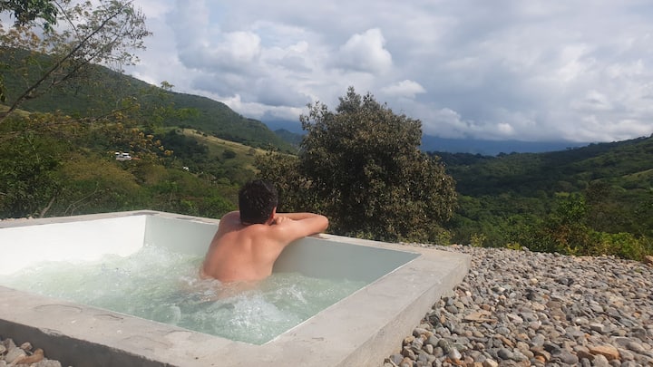 Cabaña Privada Vista Jacuzzi Y Piscina - Apulo