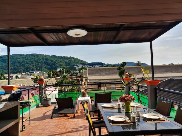 Kata Lina Accomodation 70m2, Private Roof Terrace - Kata Beach